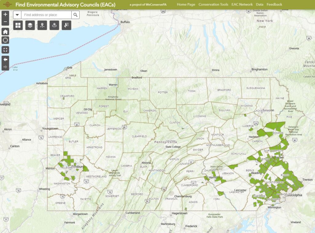 EAC Coverage Map | WeConservePA